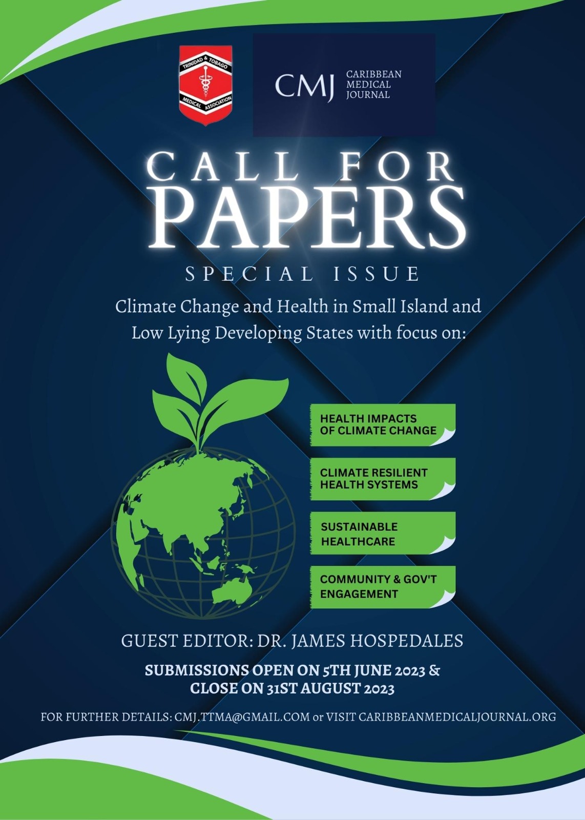 CALL FOR PAPERS – CMJ Special Issue on Climate Change and Health in ...