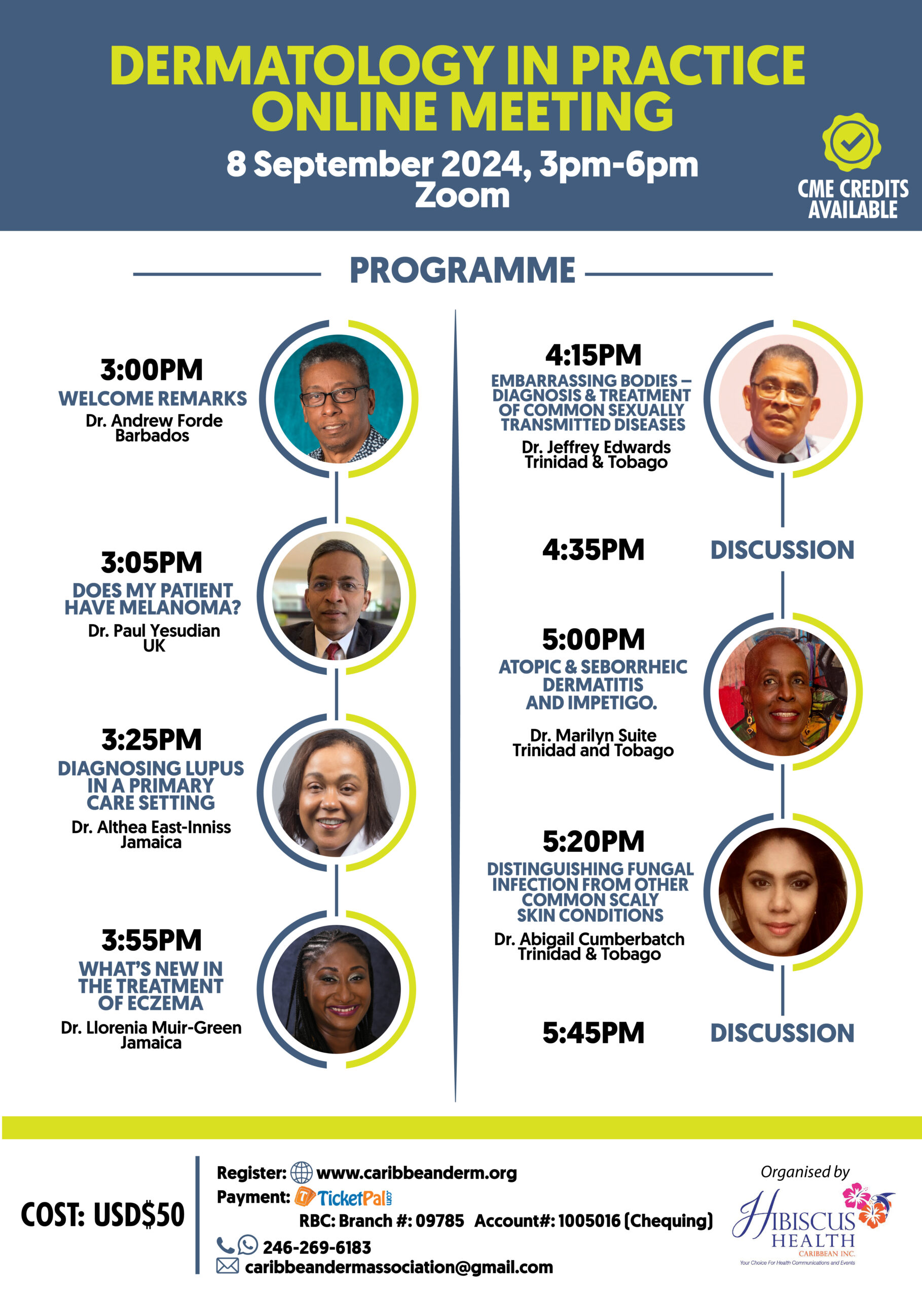 CDA – Dermatology in Practice Online Meeting – T&T Medical Association
